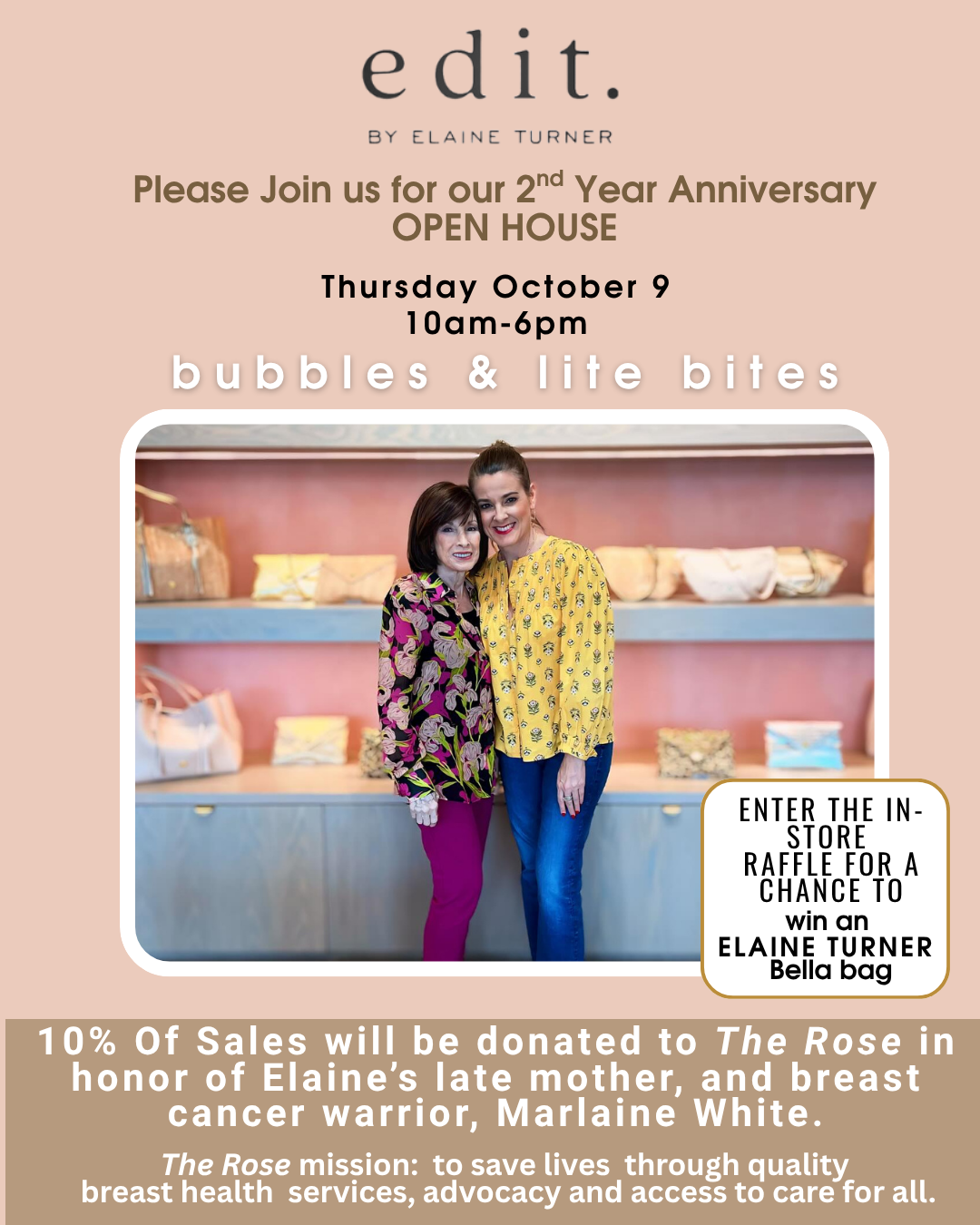 Celebrate Edit by Elaine Turner's 2nd Anniversary and shop for The Rose ...